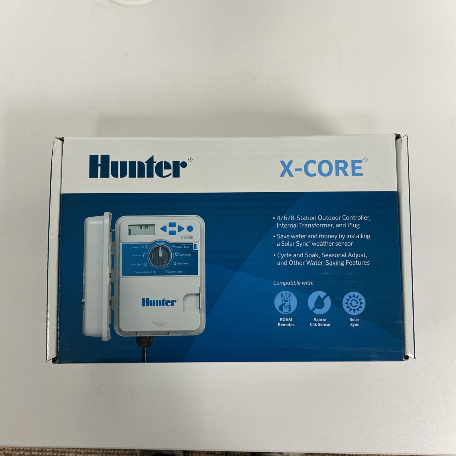 Hunter Sprinkler XC600 X-Core 6 Zone Timer Outdoor Irrigation Station ...