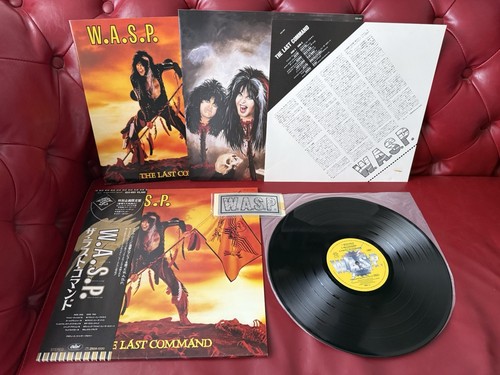 WASP THE LAST COMMAND JAPAN LP + OBI + POSTER + STICKER + PICTURE BOOK ...