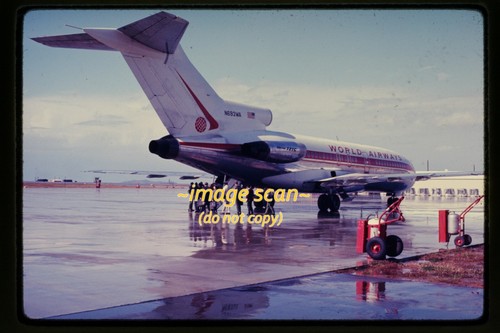 World Airways Boeing 727 Aircraft at Kusan, Korea in 1970, Original ...