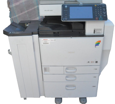 RICOH Color Multifunction Printer Aficio MP C4502 w External Finisher ...