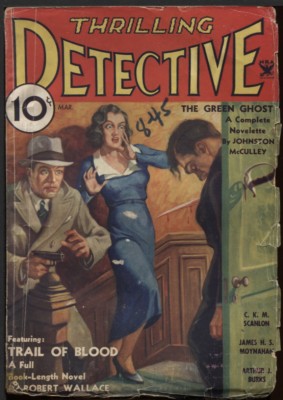 Thrilling Detective 1934 March. 1st appearance of The Green Ghost Pulp ...