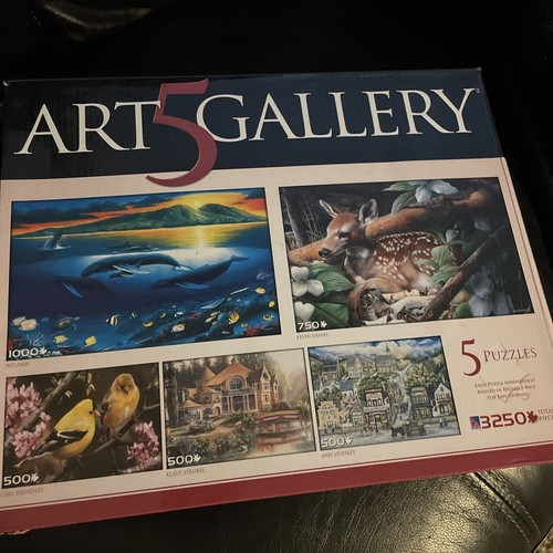 Art Gallery 5-In-1 3250 Piece Total Jigsaw Puzzles 40785-7 Complete | eBay