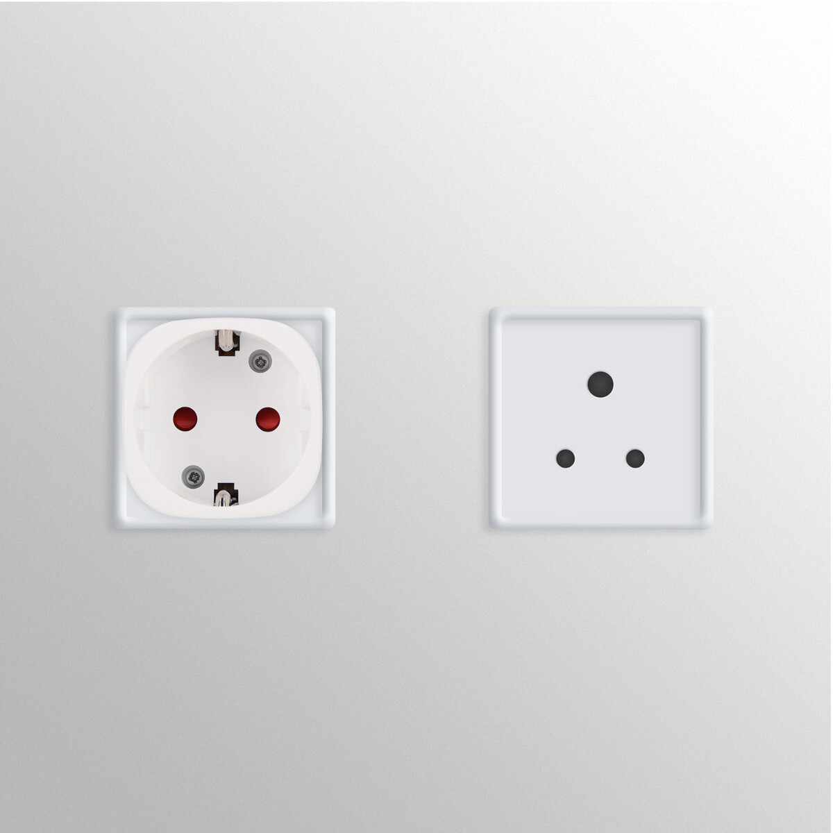 2x Reiseadapter Indien Typ-D Universal Reise Adapter zu Typ I Steckdose ...