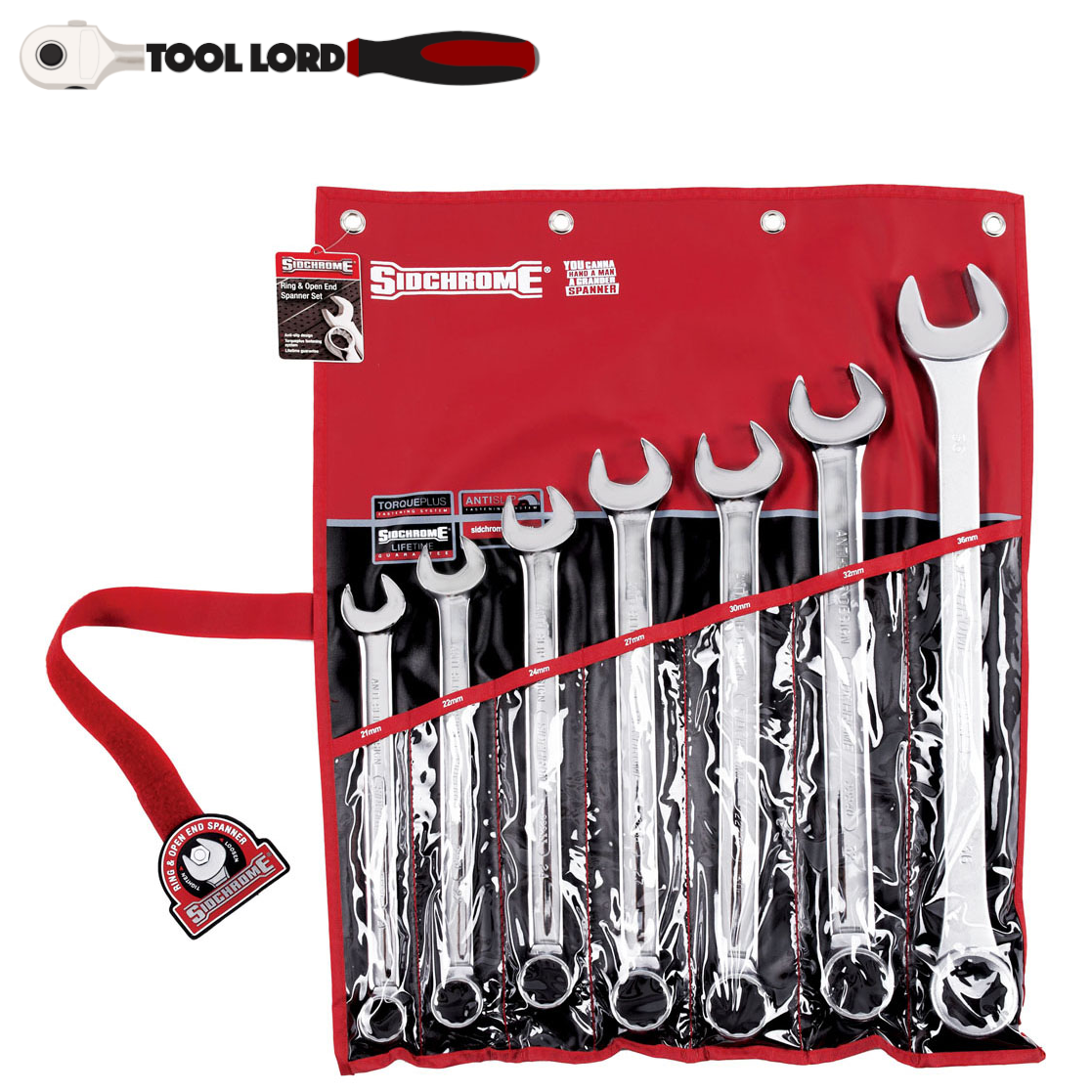 Sidchrome Metric & AF Ring & Open End ROE Spanner Combo Set SCMT22209 ...