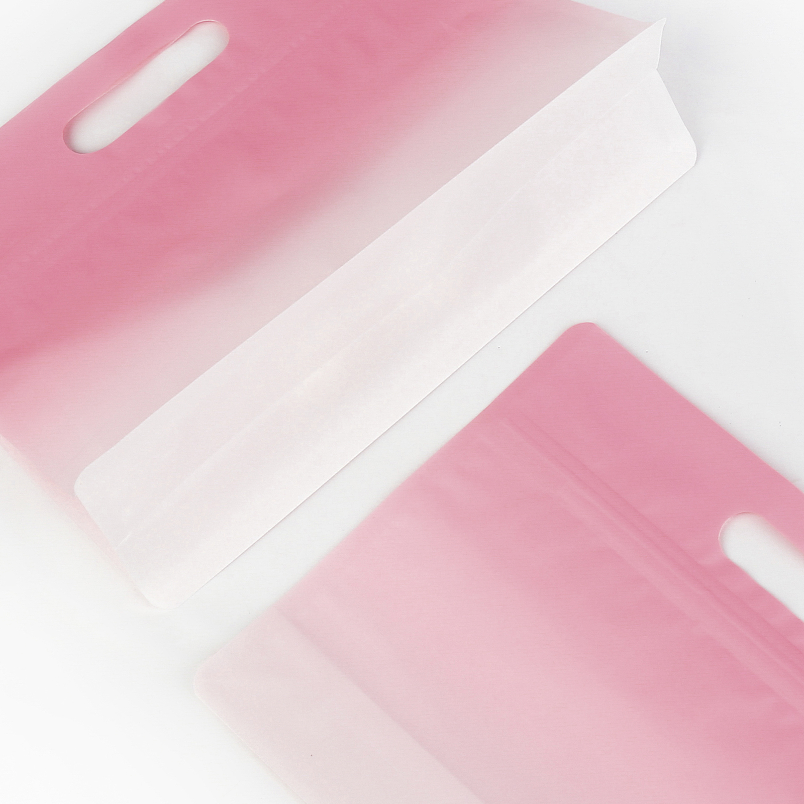 25 Pink Rice Paper Reclosable Zip Bags with Clear Side Gusset Food ...