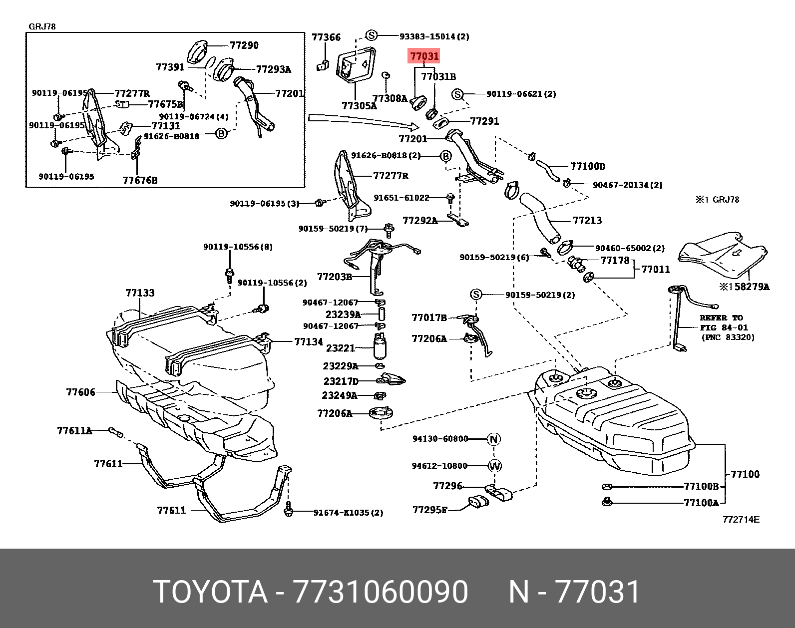 Genuine OE fuel tank plug, 7731060090 for TOYOTA 77310-60090 | eBay UK