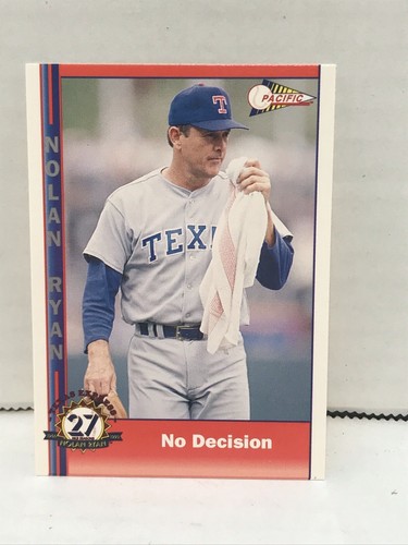 1993 Pacific Nolan Ryan Texas Express Basball Card #226 Texas Rangers ...