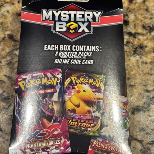 Pokemon Walmart Mystery Box 3 Booster Packs Chase Pack Seeded 1:10! ⭐️ ...