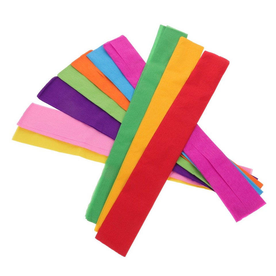 10 Pcs DIY Crepe Paper Tissue Paper Flower Wrapping Gift Wrap Craft ...