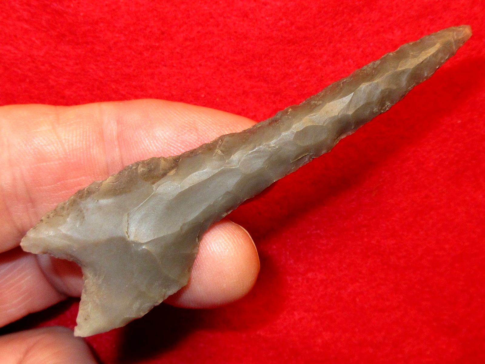 Authentic Native American artifact arrowhead 3" Texas Pedernales drill ...