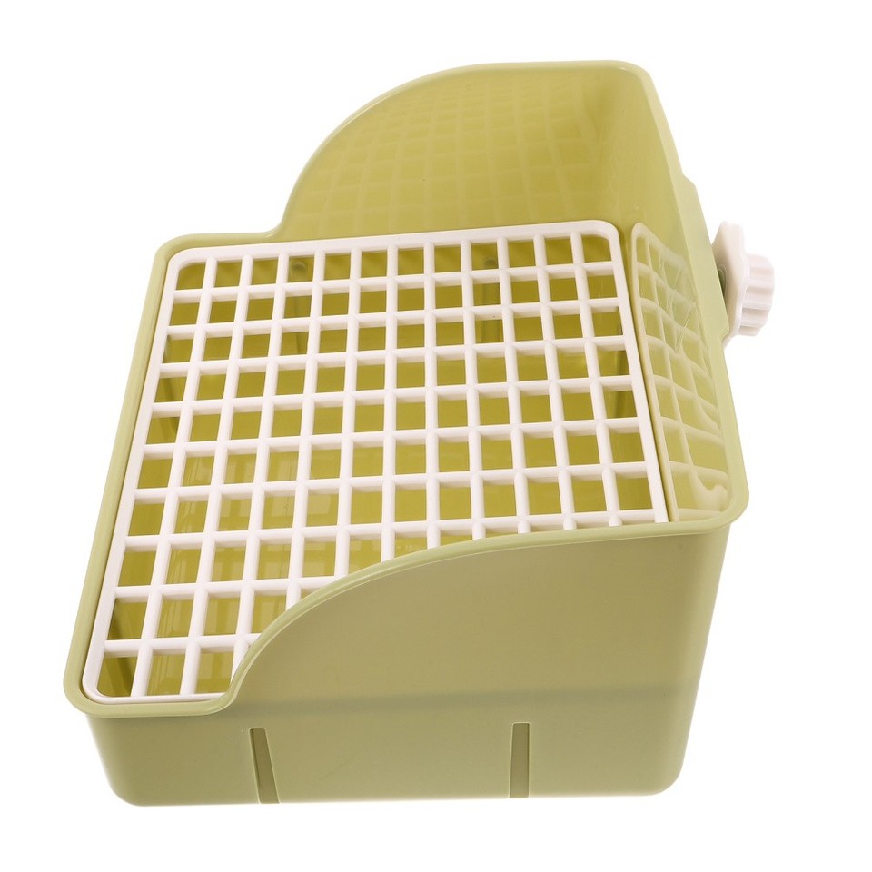 Rabbit Litter Box: Plastic Guinea Pig Potty Training Pan Cage Toilet ...