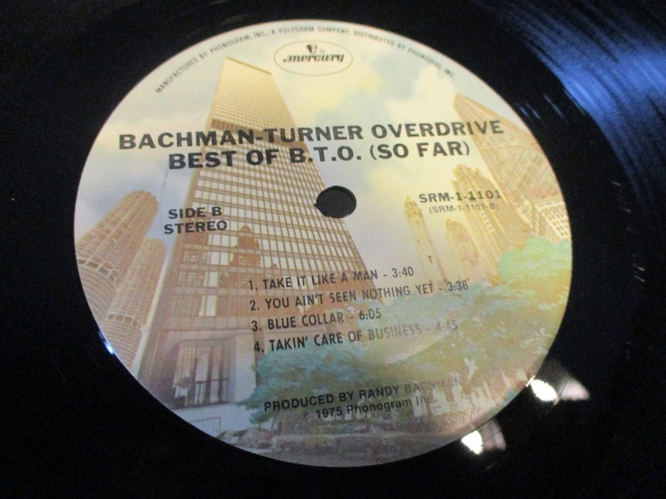 1976 BACHMAN TURNER OVERDRIVE Best Of So Far LP Mercury BTO VG+/NM | eBay