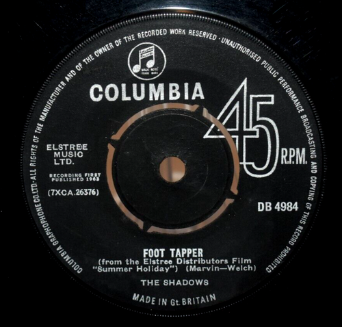 The Shadows – Foot Tapper / The Breeze And I - 1963 Columbia UK Vinyl ...