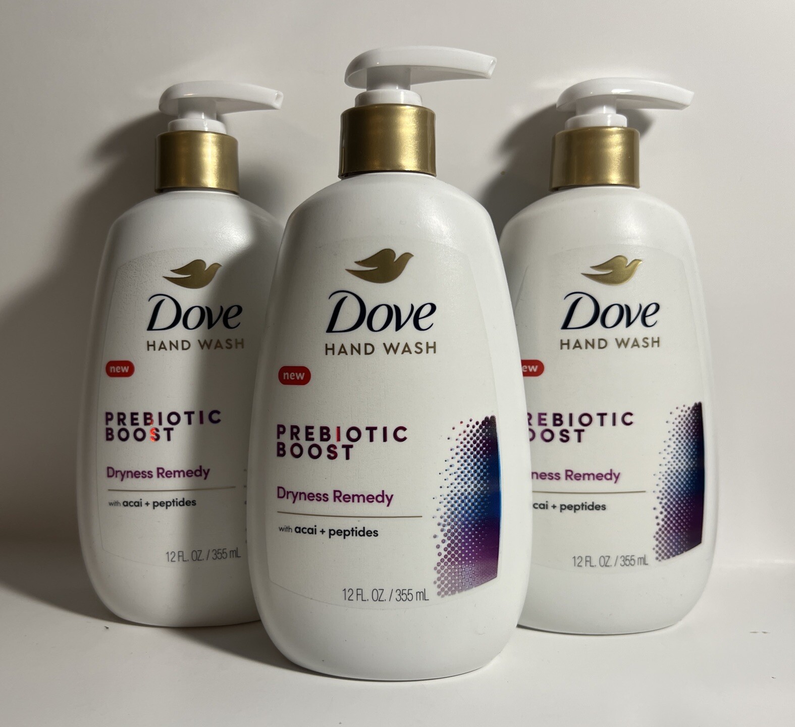 (3) Dove Prebiotic Boost Dryness Remedy Hand Wash W/ Açaí + Peptides ...
