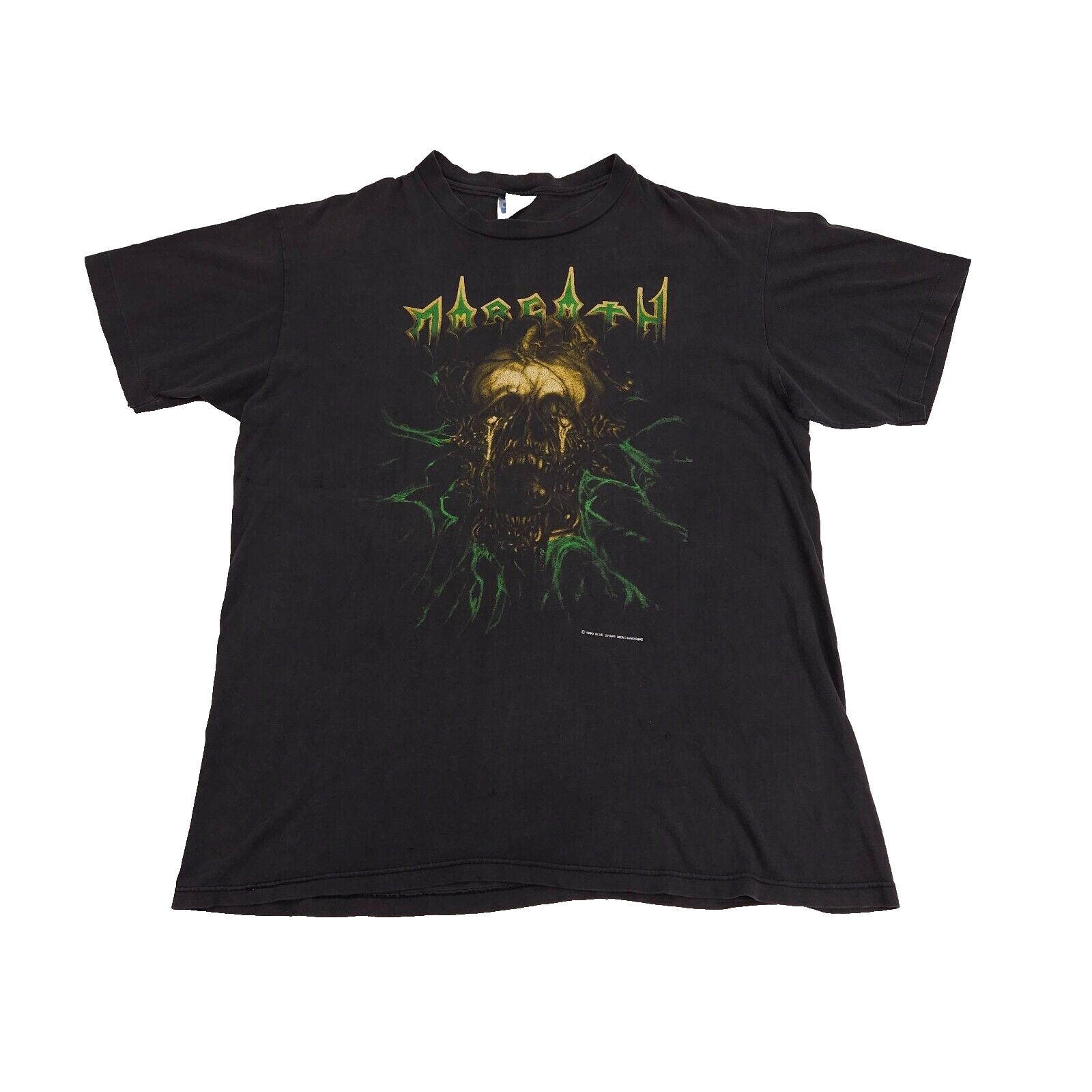 Vintage Morgoth Tour Men's 1990-91 Cursed Band Metal … - Gem