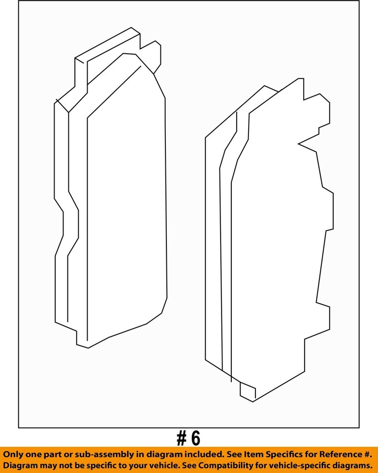BMW OEM 12-19 M5 Front Suspension Brake Components-Brake Pads ...