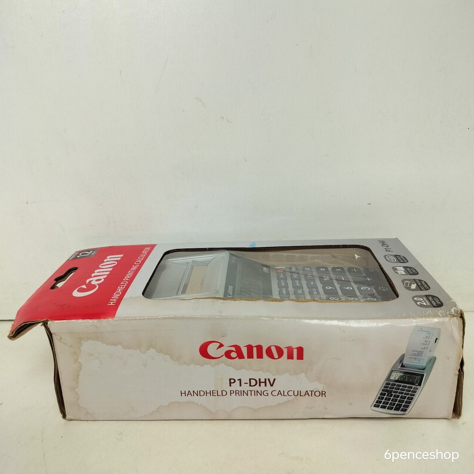*Deformed Box* Canon P1-DHV 12-Digit Handheld Printing Calculator ...