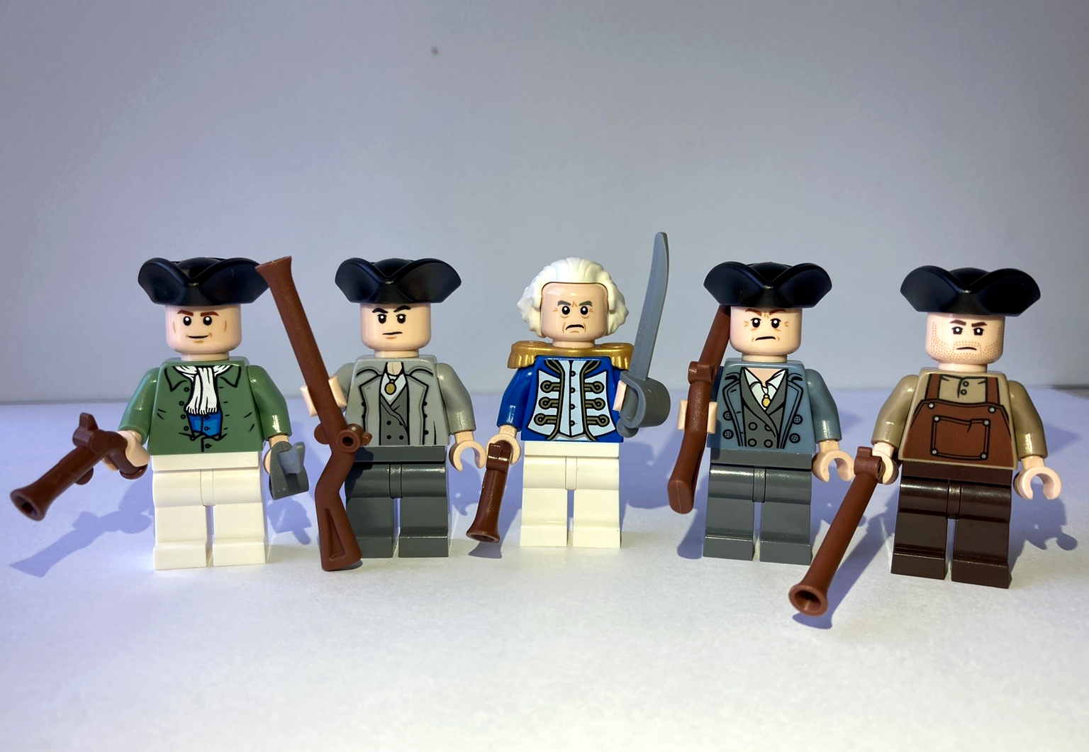 *NEW* 100% LEGO George Washington Revolutionary War Militia Minutemen ...