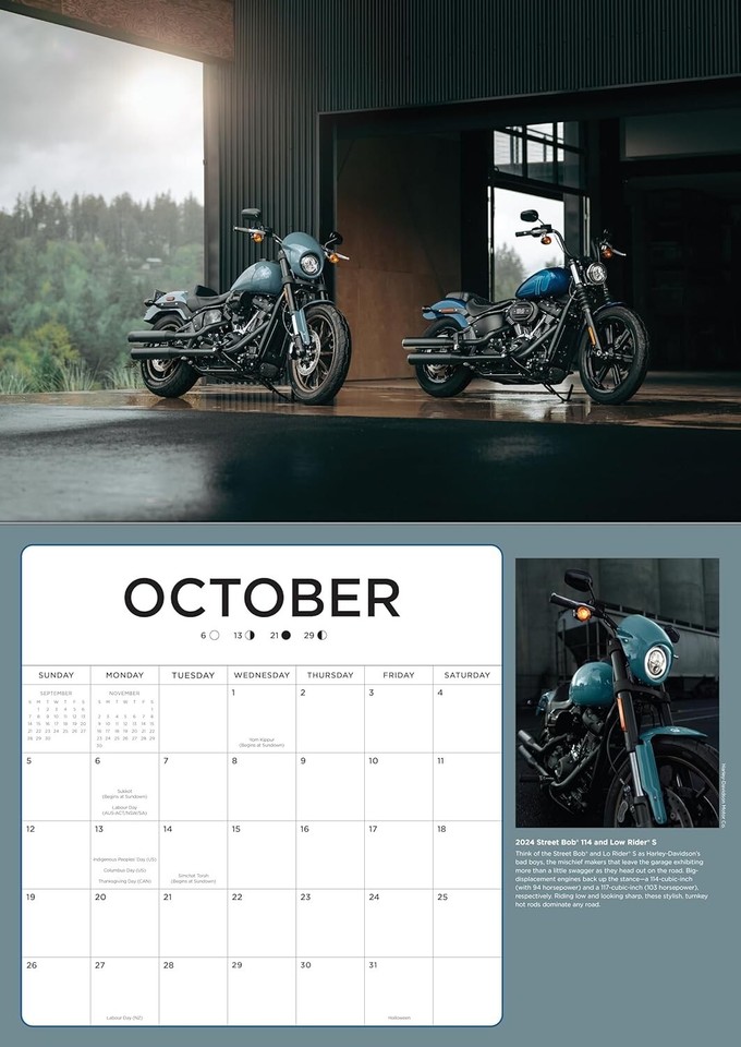 2025 Harley-Davidson Motorcycles WALL Calendar road glide 10.99 FREE ...