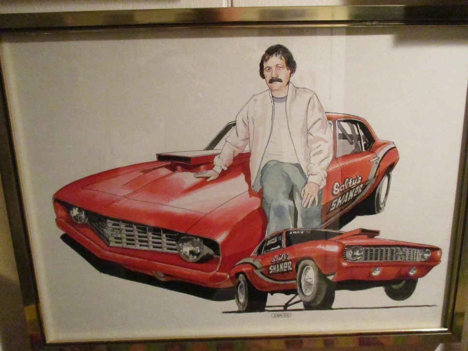 Salty's Super Shaker, 1969 Camaro vintage NHRA Drag Racing postcard ...