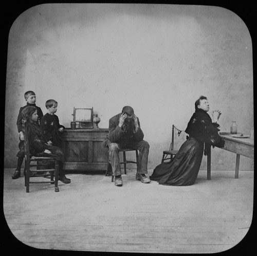 Magic Lantern Slide A DRUNKARD YET A MAN NO6 C1900 PHOTO VICTORIAN ...