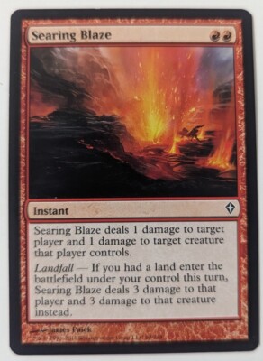 Searing Blaze, Worldwake, Magic The Gathering, MTG | eBay