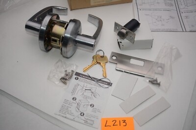 SARGENT 28 65G37 US26D Satin Chrome Bored Lock 6500 Classroom Lever ...