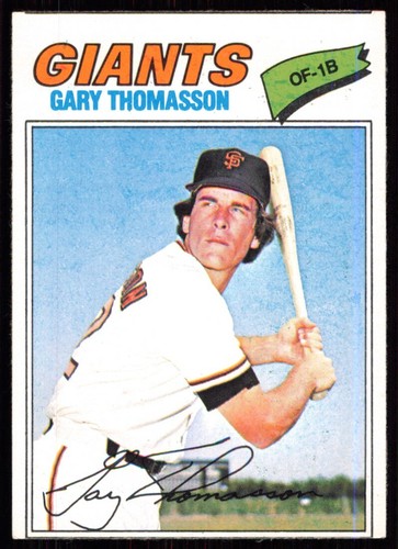 1977 Topps Gary Thomasson San Francisco Giants #496 | eBay