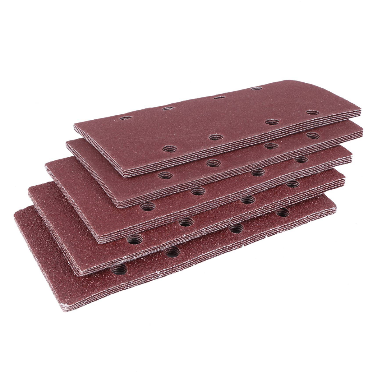 150 Pcs Sanding Pads,Sanding Hook and Loop Sand Sheet 93X185mm Punched ...