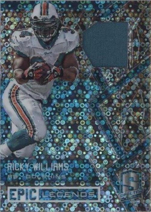 2016 Panini Spectra - Epic Legends Materials Ricky Williams #7 Neon ...