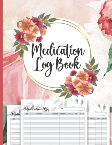Medication Log Book A Daily Medicine Tracker Large Size 8"x11" 111 ...