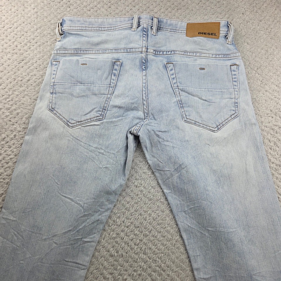 Diesel Jeans Thommer-X Slim Skinny Mens W31 L32 Blue Mid Rise Stretch ...