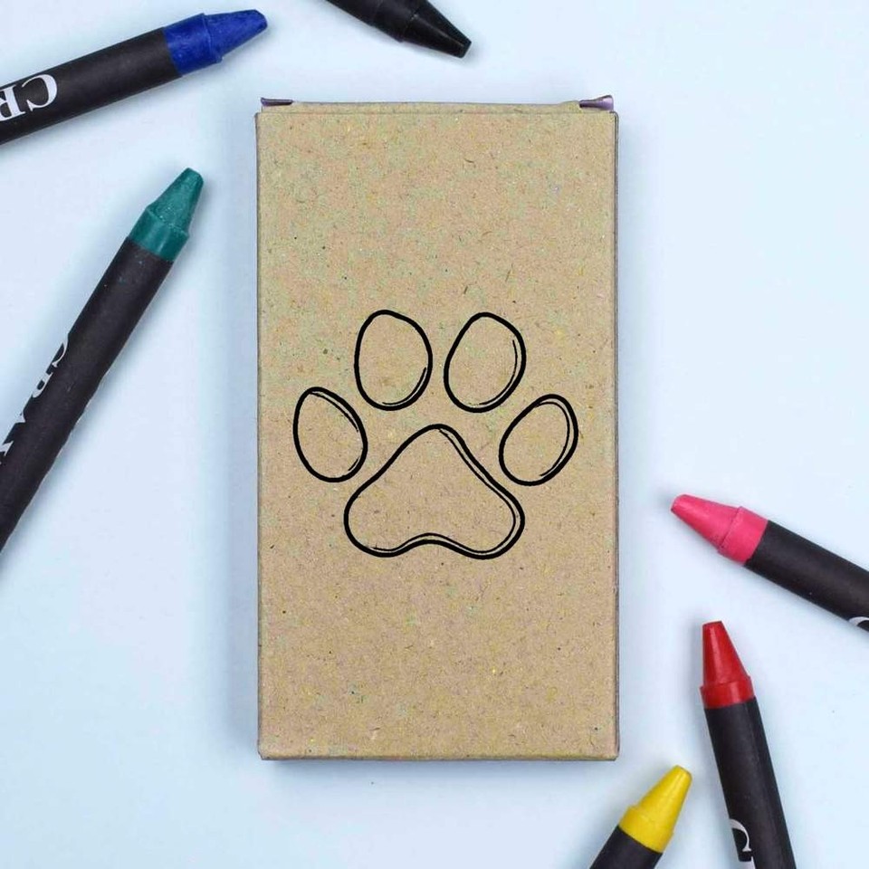 'Paw Print' Coloured Crayon Set (CY00031854) | eBay