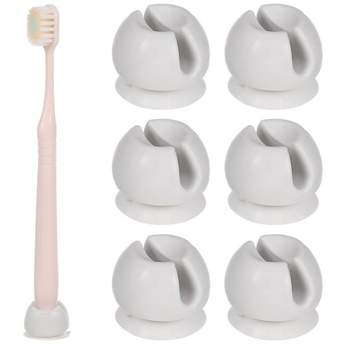 6 Pcs Suction Toothbrush Holder Mirror Bathroom for Shower Holders | eBay