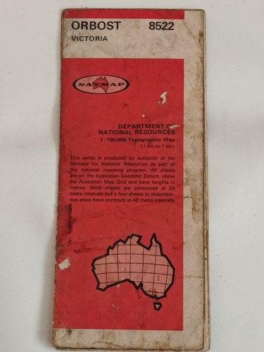 Topographic Map 1:100,000 Orbost 8522 Edition 1 1976 VIC | eBay