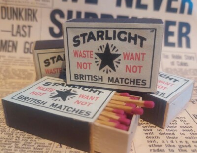 WW2 home front matchbox - "Starlight - Waste not want not" | eBay