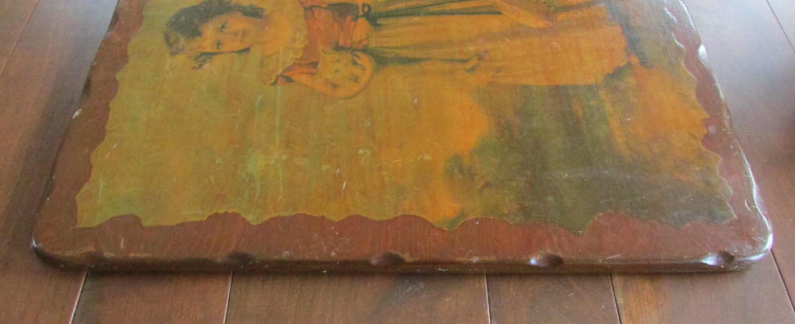 Vintage Jane Freeman "Chums" Girl and Kitten Print Wooden Wall Art ...