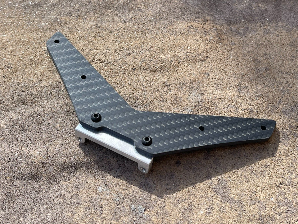 Carbon Fiber +28mm Rear Drag / Oval Body Mount Set For Traxxas Slash | eBay