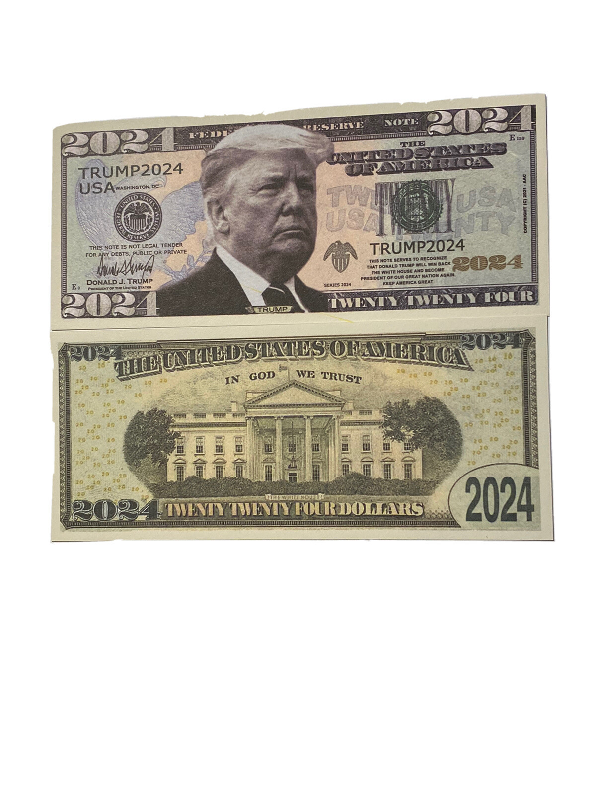 Re-Elect Trump 2024 Dollar Bill Novelty Note 10 Bills + FREE SLEEVE | eBay