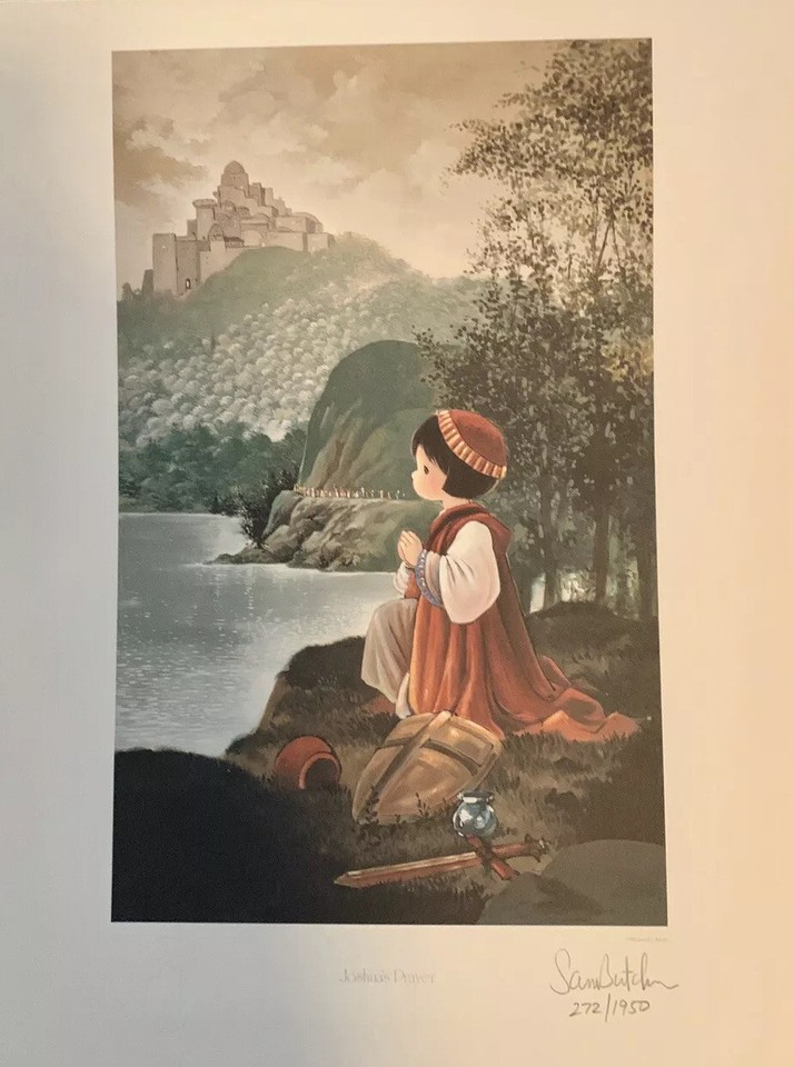 1990 Precious Moments 7 Chapel Lithograph Prints Signed Sam Butcher 272 ...