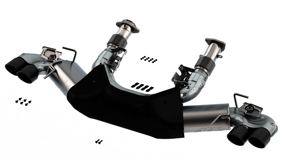Borla 140839BC ATAK Cat-Back Exhaust for 20-25 Corvette C8/E-Ray 6.2L ...