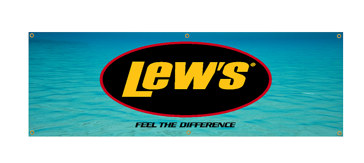Lews Fishing Logo Amazon.com: LEWS RODS REELS FISHING BANNER BASS BOAT
