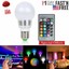 16 Color Changing Magic Light E27 3W RGB LED Lamp Bulb + Wireless ...