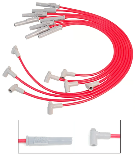 MSD Super Conductor Spark Plug Wire Set Red For Ford 289-302 Small ...