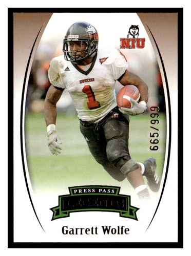 Garrett Wolfe 2007 Press Pass Legends B-41 SN999 Bronze | eBay
