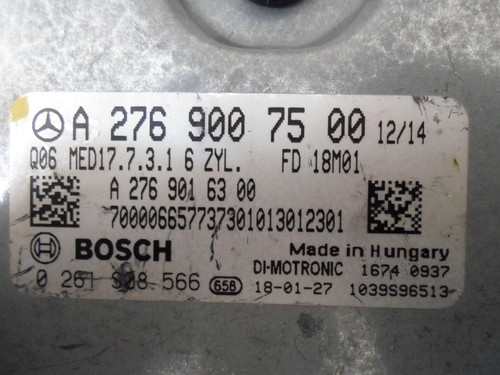 ENGINE COMPUTER MERCEDES BENZ C-CLASS 2016 2017 2018 2769007500 VIN ...