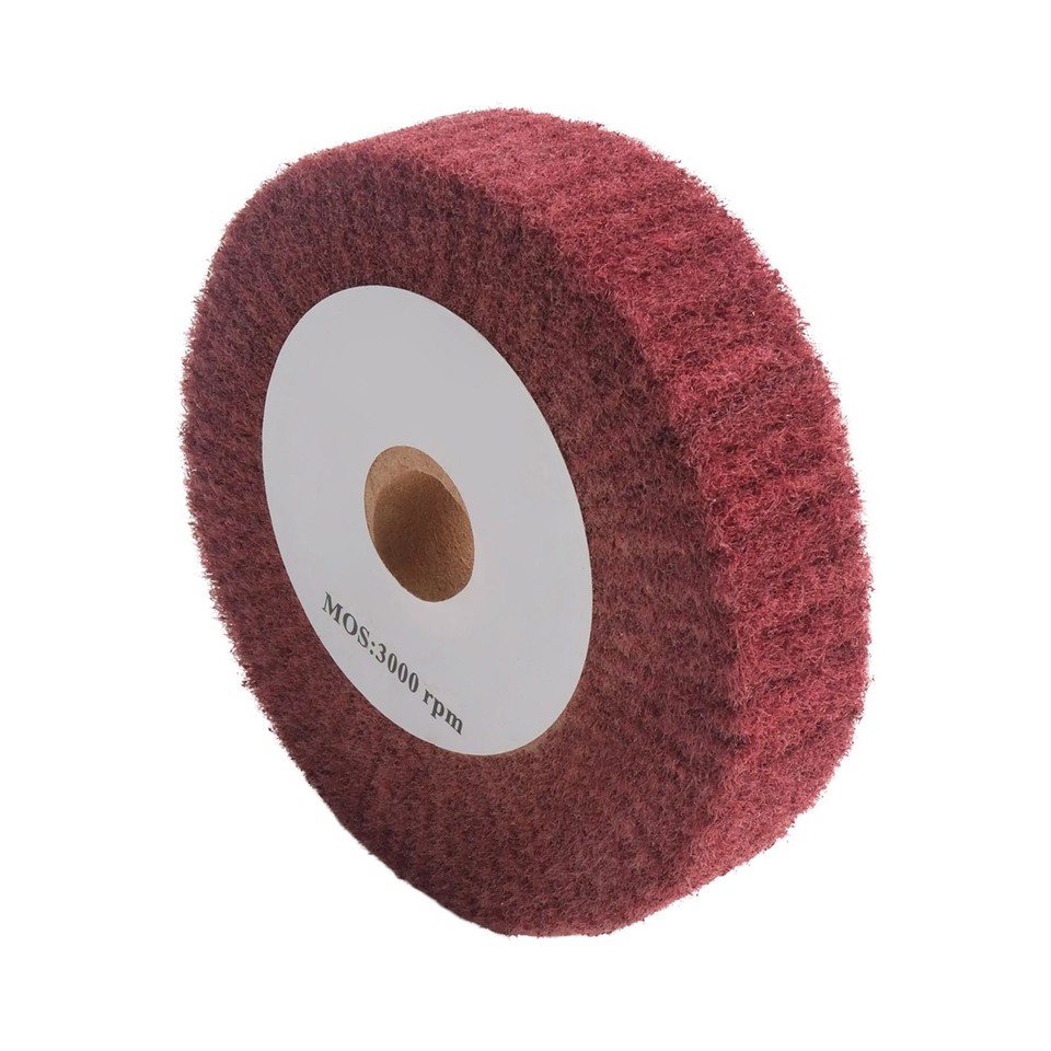 Nylon Fiber Flap Polishing Wheel Disc NonWoven Abrasive Buffing 320Grit ...