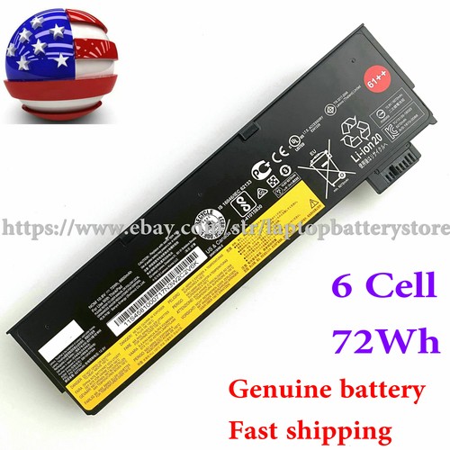 72Wh 61++ Genuine Battery For Lenovo ThinkPad T470 T480 T570 T580 A475 ...