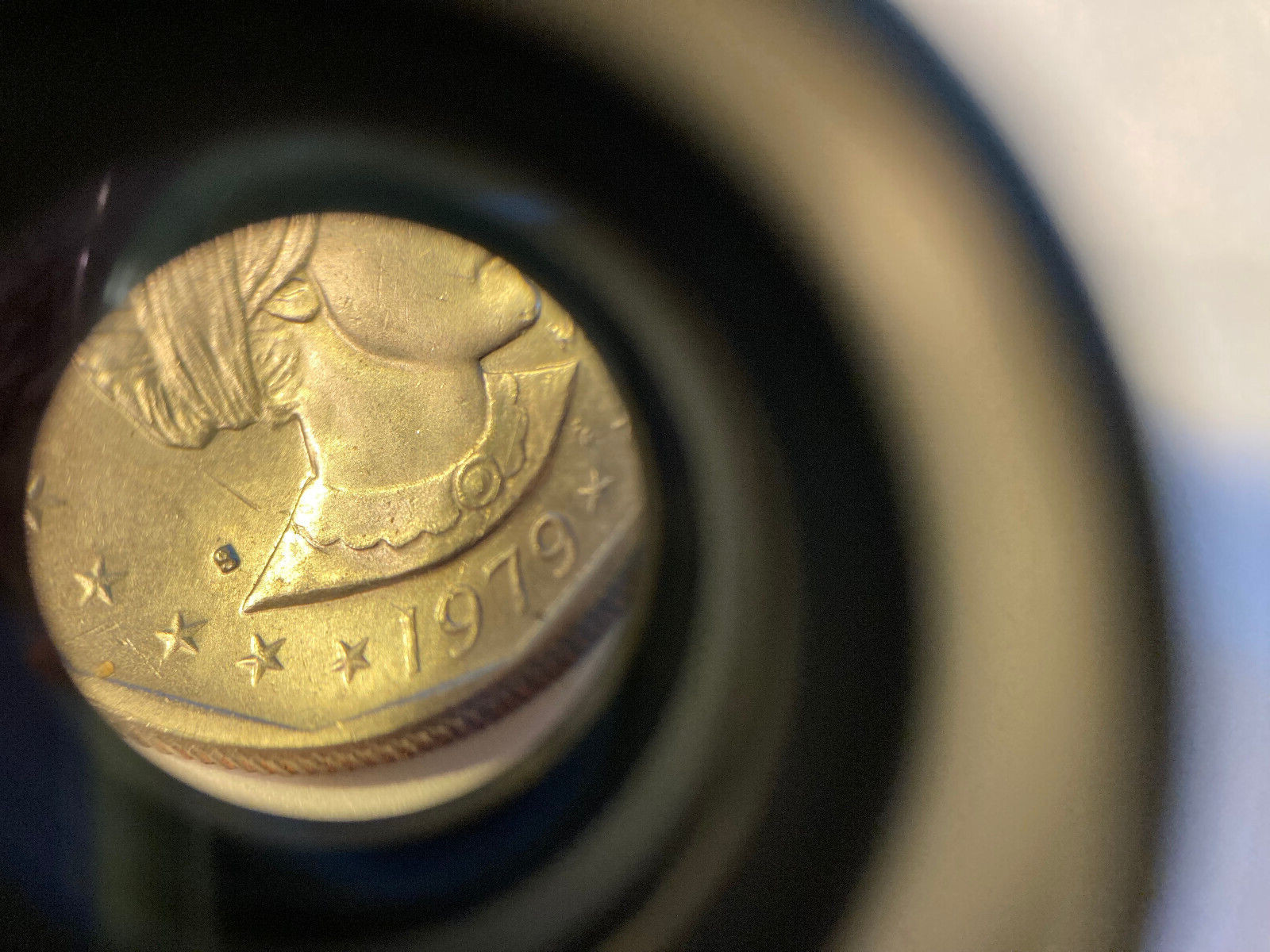 1979-S, Susan B Anthony Dollar, -S- Blob Mint Mark #KM207 Filled in ...