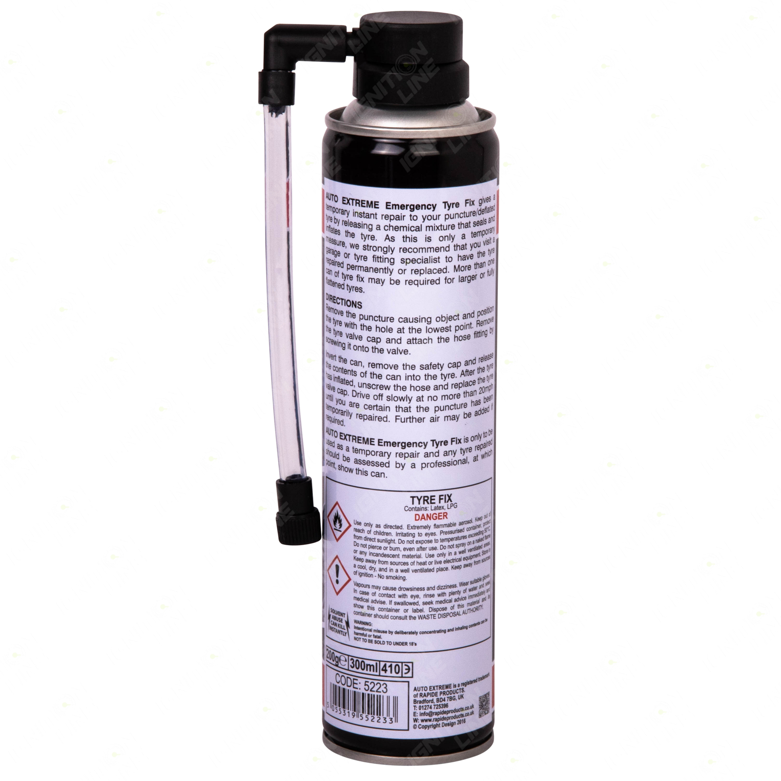 2 x Auto Extreme Quick Fix Car Emergency Flat Tyre Puncture Repair ...